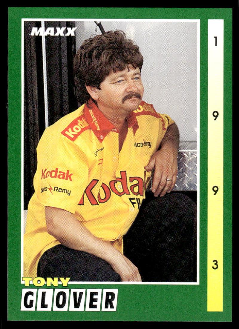 Tony Glover 1993 Maxx Race Cards # 153 Base — Collectible Craze America