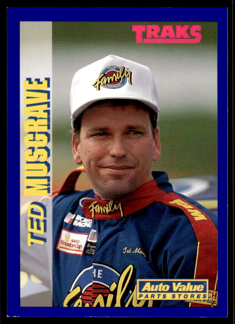 Ted Musgrave 1994 Traks Auto Value Parts Stores Collector Cards # 4 Ba ...