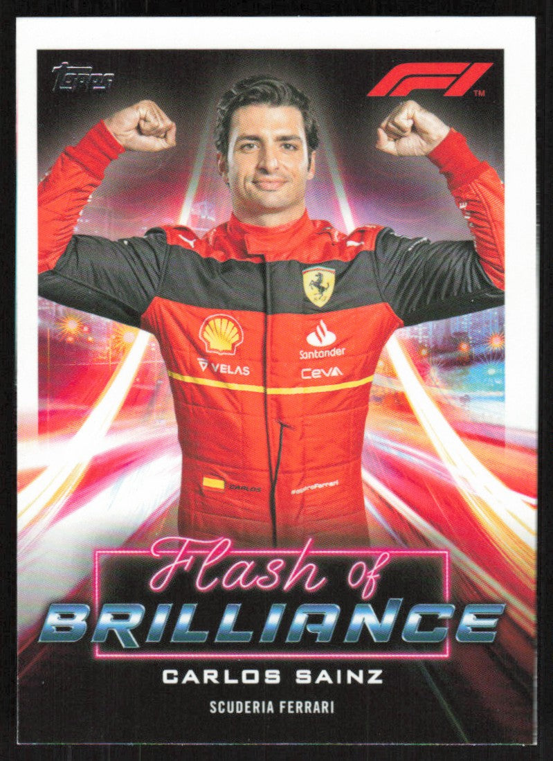 Carlos Sainz 2022 Topps Formula 1 Flash of Brilliance # FOB-CS — Collectible Craze America