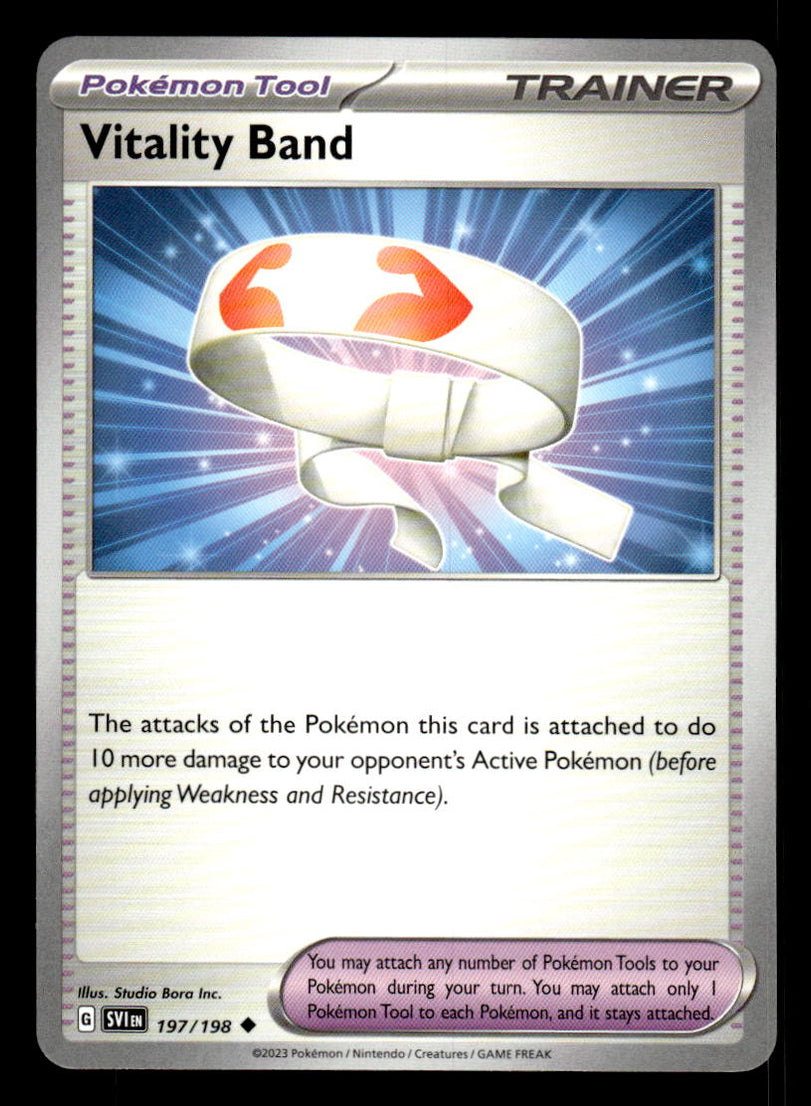 Pokemon TCG Scarlet and Violet Vitality Band # 197 Base Set Uncommon ...